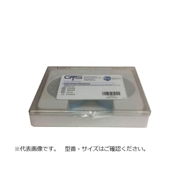 汎用科学機器/加圧・減圧・油ポンプ/ポンプ関連機器GVS ポリカーボネート　メンブレン　PCTE25mm,  3um 1箱(100枚入)●5〜12μmの非常に薄いポリカーボネートフィルムに貫通した孔が開いている為、孔径を上回る径を持った粒子...