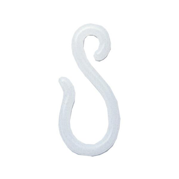 実験室設備 工具類 工具、道具●カーテンリングＲ2233とシャワーカーテンを繋ぐＳ型フックです。●浴室使用可否：可●材質：ポリアセタール●仕上・色：乳白色●寸法（mm）：L32×W15（W10）●付属ビス有無：取付ビス付●コード番号：085...