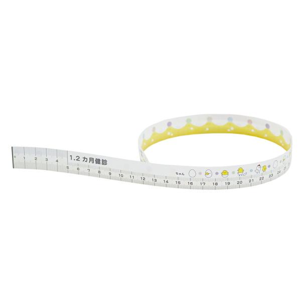 看護、介護用品 診察・計測 診察補助器具類●水や汚れに強く、しなやかで扱いやすいユポ紙素材。ボールペンで名前や数値の書き込み可能。使い捨てで衛生的！感染を防ぎます。●月齢に合わせた3種類展開。それぞれ1枚で頭囲・胸囲、男の子・女の子どちらも...