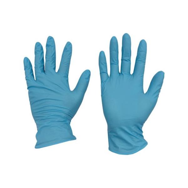 汎用器具・消耗品 保護・手袋・ウエア２ 一般手袋●HACCPコードに適合した青色で、異物視認色として優れています。●フィット性に優れています。●耐薬品性に優れています。●精密作業。●分析研究。●機械作業。●食品加工。●色：青●サイズ：L●厚...