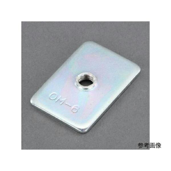 実験室設備 工具類 工具、道具●アングルの裏面より回り止めナットとしてご使用下さい。●サイズ：20×16mm●厚み：1.6mm●ねじサイズ：M4●材質：鋼板●入数：10個●三価クロメートメッキ仕上げ