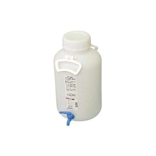 汎用科学機器 撹拌機　２ 撹拌・振とう関連品●取っ手付きだから注入、注出が容易にできます。●給水に便利なコック付き●災害の備え、行楽の水容器に●揮発性の高いものは入れないでください。●耐熱温度：60℃●材質：PE●全高：392mm●胴径：2...