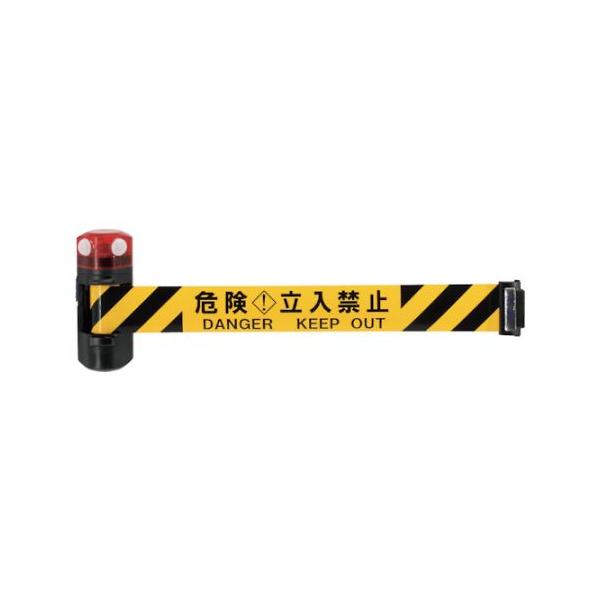 実験室設備 工具類 工具、道具●人感センサーLEDライトが付いたバリアリールLongです。●バリアリールLongの形状に合わせた専用設計です。●夜間や暗所での危険区域などへの立入規制に。●表示内容：危険立入禁止●シート幅（mm）：60●テー...