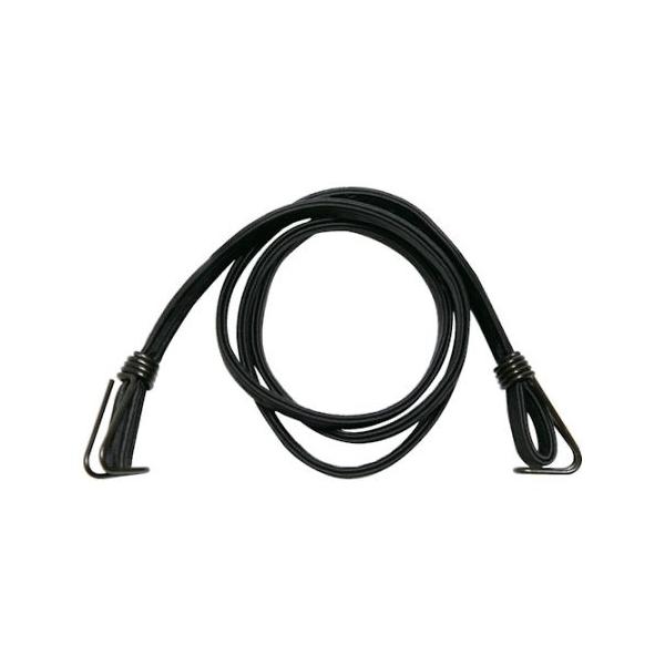 実験室設備 工具類 工具、道具●両端にフックとループのついたバンジーコードです。●両端についているため1本で使用シーンに合わせた使い分けが可能です。●荷物の仮止め、固定など。●色：黒●線径（mm）：7●長さ（m）：1.0●幅（mm）：7●箱...