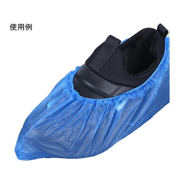 ●靴の上から着用でき、衛生的な使い切りタイプのシューズカバーです。●異物混入防止や汚れ対策に重宝します。●防水性に優れています。●材質：CPE●サイズ：左右兼用ワンサイズ（約39×15cm）●色：ブルー●入数：1袋（100枚入）●※使い捨て...