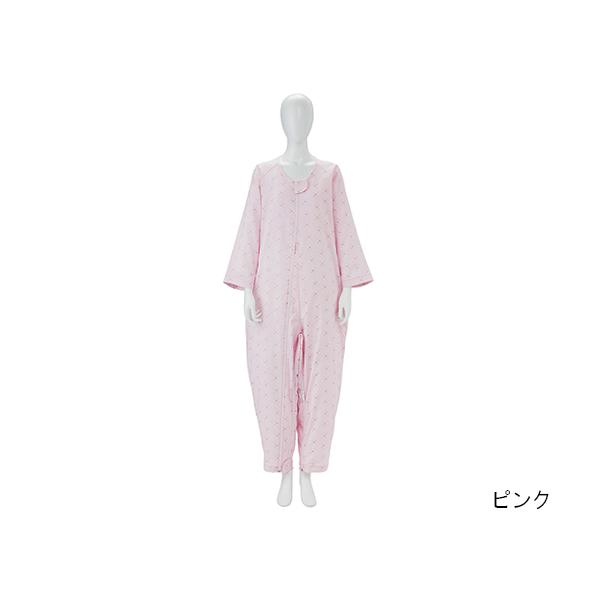 アズワン　ナビ助掲載商品特徴カテーテルを付けたままでも介護のしやすい両開きファスナータイプです。仕様型番：106372仕様：スリーシーズン色：ピンクサイズ：S素材：ポリエステル65％・綿35％洗濯方法：洗濯可（弱・40℃）／脱水可／乾燥機可...