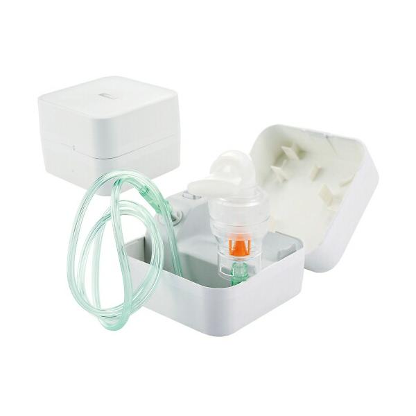 特徴平均粒子径が細かいため下気道に効率よく吸入薬液が沈着します箱に収納でき持ち運びに便利です仕様型番：NV-7012噴霧粒子径：MMAD約3μm噴霧能力：0.35mL/min薬液ボトル容量：6mL粘性の高い薬液への適合性：○重量：0.47k...