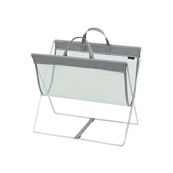 ●メッシュで中身が見えるので、忘れ物防止につながります。●持ち手付きで、移動がしやすいです。●色：グレー●サイズ(mm)：430×250×390●材質：本体/ナイロン・PVC(塩化ビニル樹脂)、フレーム/スチール●バスケット深さ：250mm...