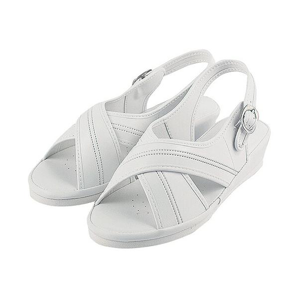 ●バックストラップは一部ゴムの為、窮屈なしめつけ感が緩和されています。●中敷内部はEVAスポンジの為、クッション性が良いです。●かかと底面にすべり止め付です。●★履きやすいクロスバンドで、甲の動きにフィットして優しい履き心地です。●★定番の...