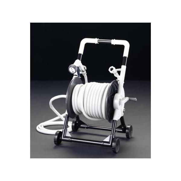 実験室設備 工具類 工具、道具●ホース長：50m●ホース：内径：15mm、外径：19mm●サイズ：530×410×730mm●サイドホース長：3m●散水パターン：6種（じょうろ、拡散、シャワー、ジェット、霧、ストップ）●材質：PP、ABS、...