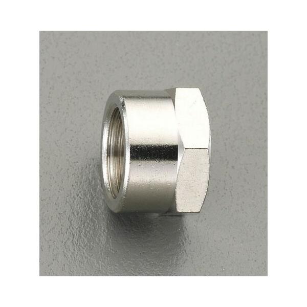 実験室設備 工具類 工具、道具●ニッケルメッキ仕上げ。●材質：真鍮（ニッケルメッキ）●最高使用圧力：0.8MPa●ねじ径：G（PF）1/4"●六角幅：17mm●全長：14mm●ねじ有効長：10mm●重量：約17g