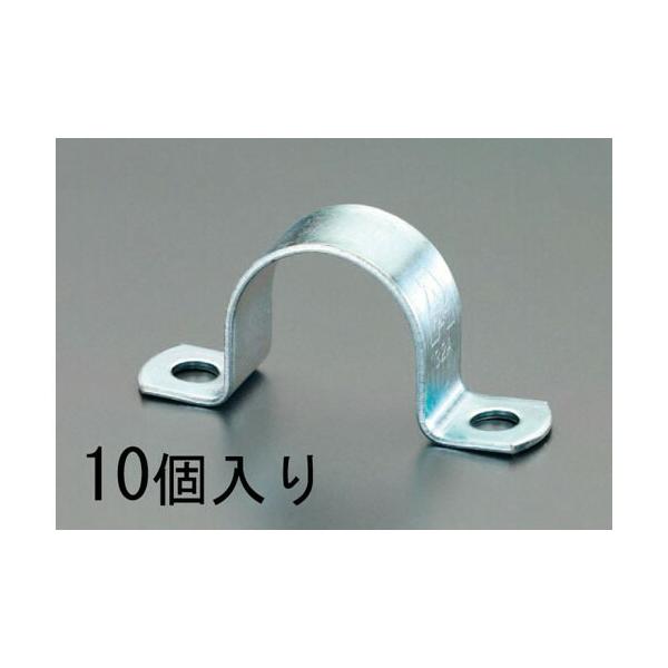 実験室設備 工具類 工具、道具●入数は10個入りです。●固定穴が大きいボルト固定タイプ●架台への取付けが可能です●径称：40A●適合管外径：48.6mm●材質：スチール（電気亜鉛メッキ）●SGP管用●穴径：11mm