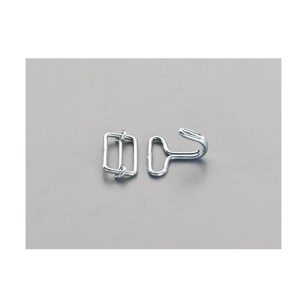 実験室設備 工具類 工具、道具●ゴムロープの両端に取付けてご使用下さい。●適合サイズ：幅30mm×厚み約2.5mm●フック線径：3mm●フック内径：15mm●引掛けフック10個、遊動止金具10個