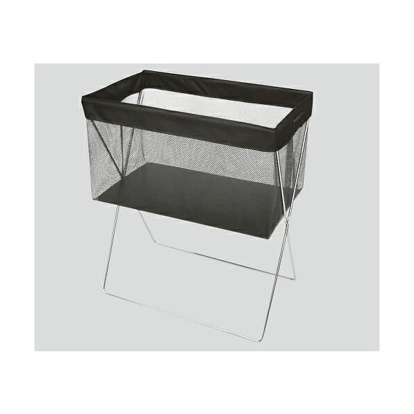 ●バッグはメッシュ素材で、取り外して洗濯ができます。●コンパクトに折りたたみができます。●R-336は出し入れが容易な底上げタイプです。●型番：R-336●カゴサイズ（mm）：430×250×250●色：ブラック●材質：本体／メッシュ（ナイ...