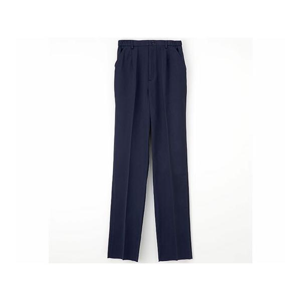 看護、介護用品 ウエアー ナースウェア●やや深めの股上設計です。●適度なゆとりがあるストレートシルエットです。●型番：CD-2828●色：ネイビー●サイズ：L●ウエスト：66〜71cm●ヒップ：100cm●股下：83cm●素材：ポリエステル...