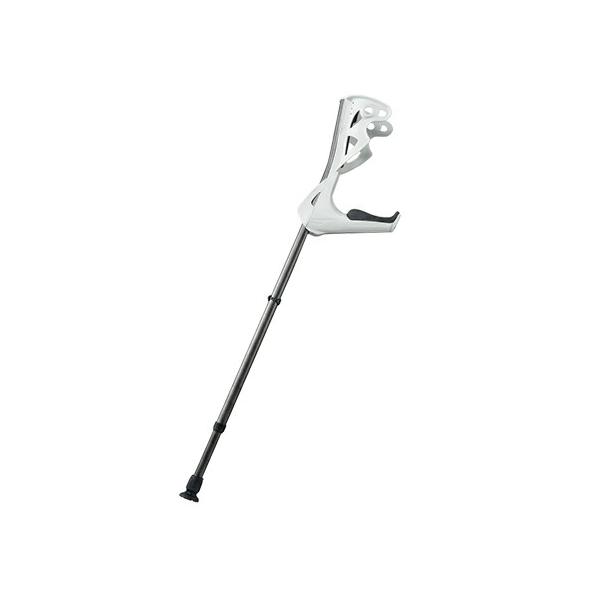 ●ハンドルと先端のゴム部に衝撃吸収材を採用していますので、地面を突く際の衝撃を和らげます。●身体にフィットしたエルゴデザインで疲れにくく、使いやすいです。●カフ部は机や椅子、壁に立てかけやすい形状です。●自立アタッチメント（別売）を取り付け...