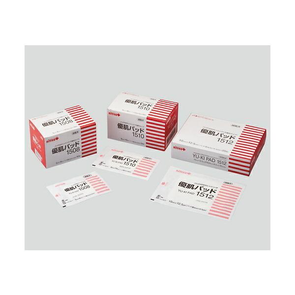 アズワン　ナビ助掲載商品特徴ゲル粘着剤を使用したかぶれにくい不織布製パッド付きドレッシングです。高吸収性で傷に固着しにくいパッドを使用しています。屈曲部位への密着性に優れています。仕様型番：1512粘着部（mm）：100×125パッド部（m...