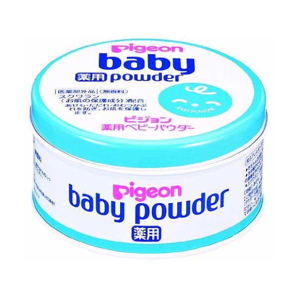内容量:150gサイズ:54*98*98(mm)球状サラサラパウダー入りの薬用パウダー。下半身のお手入れ向き。医薬部外品。商品説明「ピジョン 薬用ベビーパウダー ブルー缶 150g」は、球状サラサラパウダー入りのきめ細かい薬用パウダーです。...