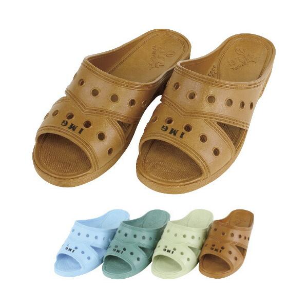 医療機器専門商社ショップデクリニックホスピタルスリッパ（ドクター用）    ライトブラウン表面の凹凸が足裏のツボを刺激することにより長時間履いていても疲れません。繰り返しの消毒も可能です。抗菌衛生加工済。