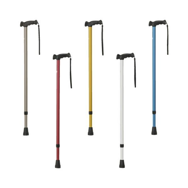 医療機器通販なら安心のショップデクリニックにお任せ下さい。サイズ：長さ＝７３５〜９８５ｍｍ、パイプ径＝φ１９ｍｍ重量：３４０ｇ材質：アルミ●プッシュボタンで簡単に長さ調節ができます。※※※※※ご注意ください※※※※※※ご紹介商品によっては掲...