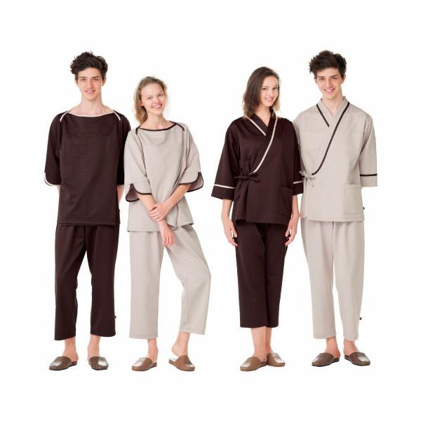 医療機器専門商社ショップデクリニック検診衣上衣   FK-1486 ブラウン サイズ：L材質：ポリエステル100%、制電、吸水、防汚効果男女兼用。患者の立場から検査されやすさを追求したデザイン