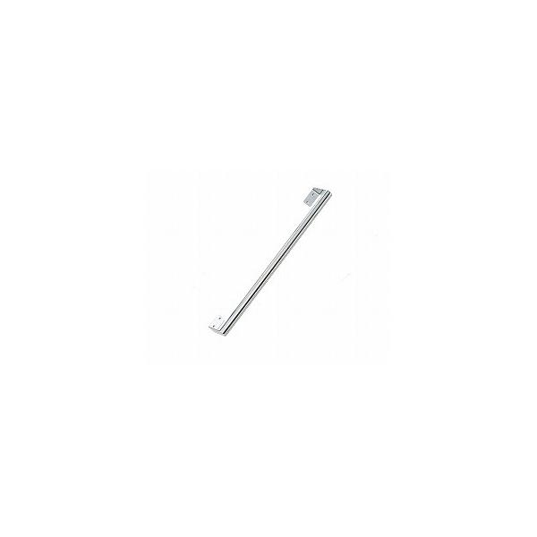 ●サイズ／長さ50×奥行6cm、パイプ径：φ2.5cm●材質／ステンレスSUS304●生産国／日本●付属品／ステンレス専用ビス、コンクリート用カールプラグ・フランジとパイプに45度の傾斜がついているので部屋の角でも握りやすい手すりです。