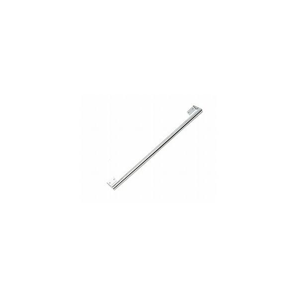 ●サイズ／長さ60×奥行6cm、パイプ径：φ2.5cm●材質／ステンレスSUS304●生産国／日本●付属品／ステンレス専用ビス、コンクリート用カールプラグ・フランジとパイプに45度の傾斜がついているので部屋の角でも握りやすい手すりです。