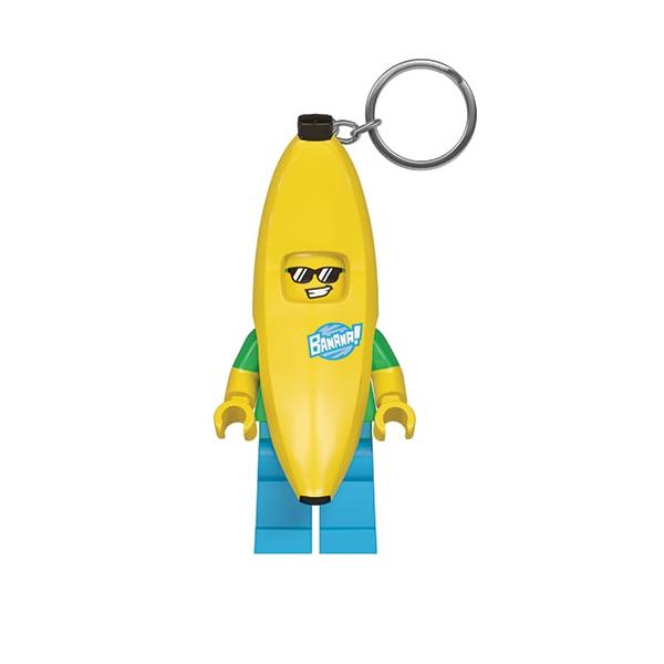 LEGOの人気キャラクター、バナナガイのキーライトです。お腹のボタンを押すと足の裏にあるLEDライトが点灯し、離すと消えます。バナナの部分は軟質素材になっております。LEDライトは両足についています。? サ  イ  ズ：全高約9.5cm（チ...