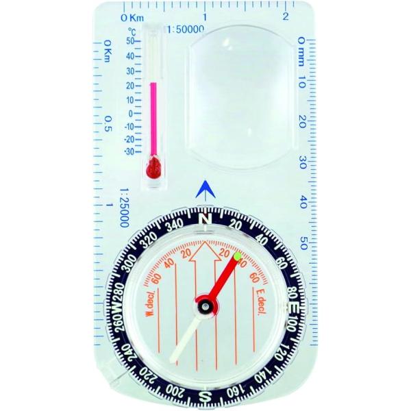 10気圧防水。左辺は縮尺1:25,000定規、上辺は縮尺1:50.000定規、右辺は定規としてお使いいただけます。サイズ：約幅55?奥行100?厚さ11mm重量：約34g測定温度範囲：ー20〜50°C材質：アクリル樹脂付属品：ストラップ*メ...