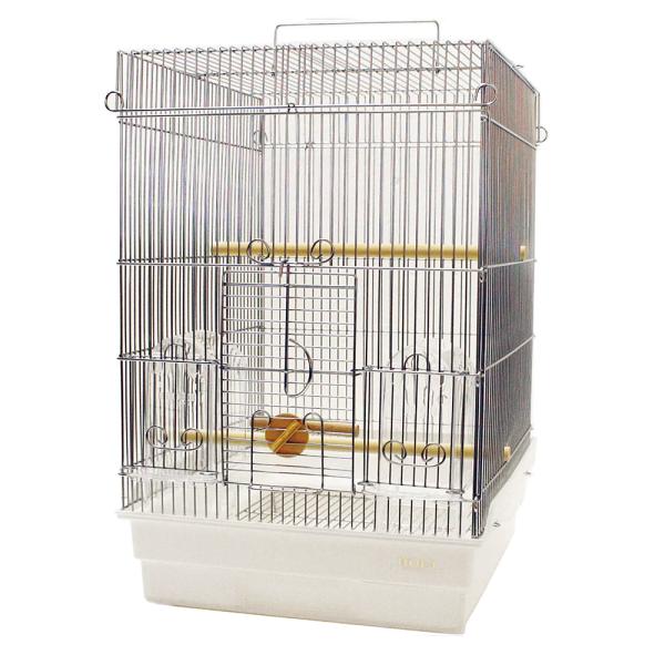 35手のりのステンレスバージョンです。手前のドアが大きく開いて鳥さんの出入り楽々です♪・ステンレスは水に強く錆びにくいので、きれいな状態が長持ちします。・飲み水やご飯が飛び散りにくい、飛び散りカバーが2つ付属。・手乗り仕様になっているので、...