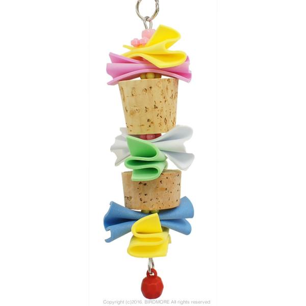 ALOHA HEAVEN のおもちゃに使用されている金属パーツ（リング、チェーン、ベル等）は、全てステンレス製となっております。コルクとカラフルリボンの共演！リボンはフニャフニャと柔らかく、コルクはボロボロと崩れていく！脱力系おもちゃ。硬す...