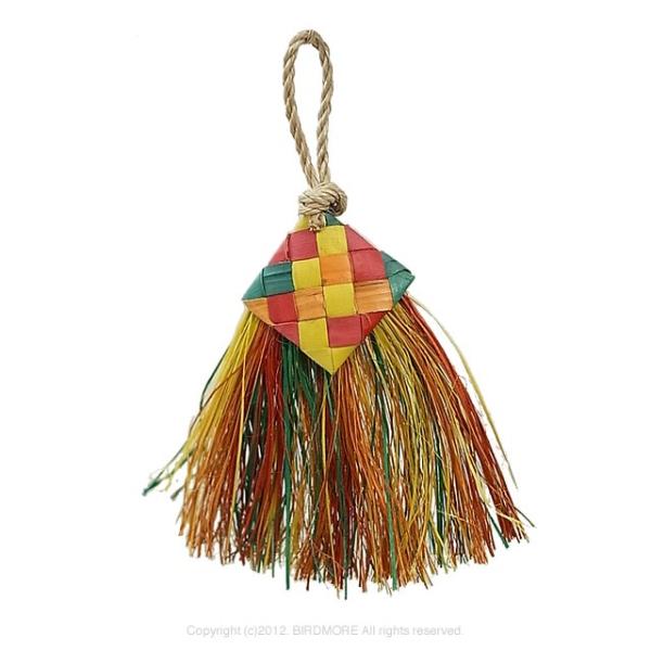 ヤシの葉で丈夫に編まれたトップからブラシのように繊維が飛び出しています。頭カキカキもよし、齧るもよし。言うことなし！約9ｘ6cm※本メーカーの商品は、入荷ごとに色が異なる場合がございます。そのため、写真と異なる色の商品がお手元に到着する場合...