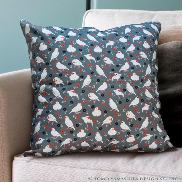 オリジナルデザイン生地で作ったクッションカバーです。45cm×45cmのクッションに対応※カバーのみの販売です。