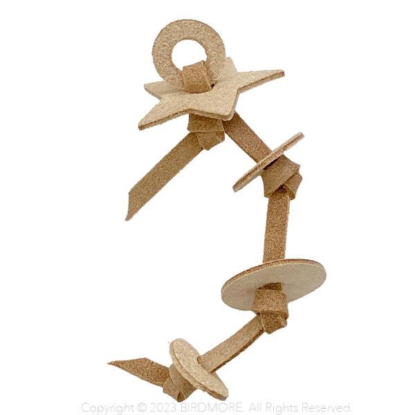 【発売日：2023年06月22日】安心安全な天然素材！国産本革（牛革）で作った見た目にもちょっと豪華なおもちゃです。化学薬品・金具・ボンド、何も使わずに作っています。リングキャッチなどで設置してご使用頂けます。メーカー/ささって株式会社サイ...