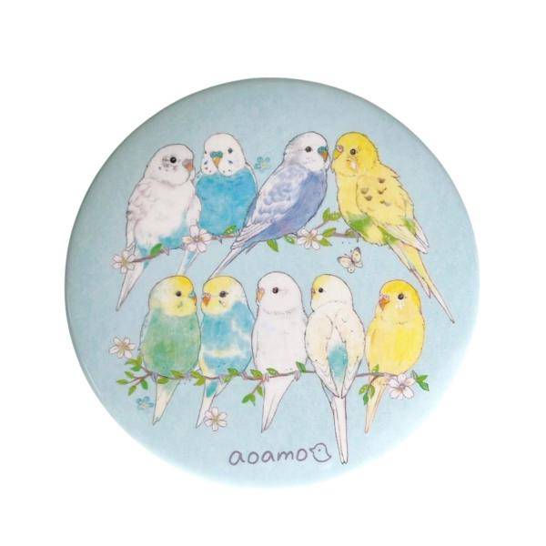 【発売日：2025年04月13日】軽くて持ち運びに便利なコンパクトサイズの缶ミラー♪鳥好きさんへのプレゼントにもおすすめですよ〜サイズ：直径 約76mm