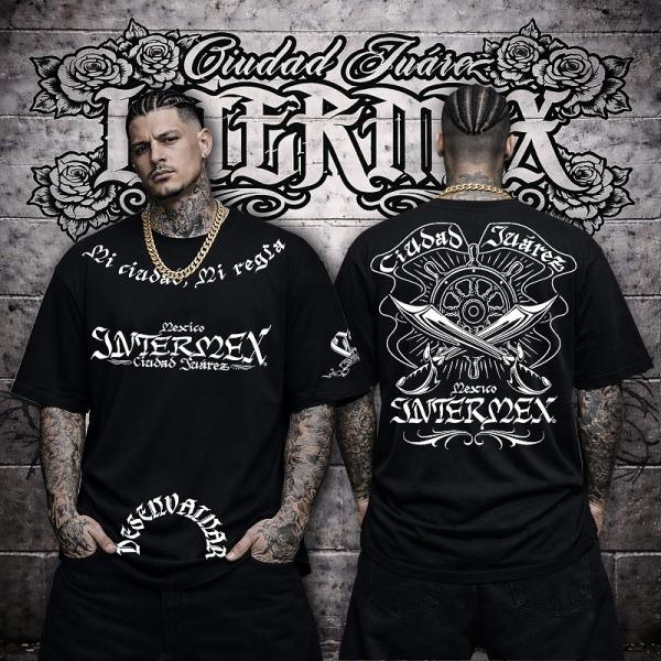 送料無料 ポイント10倍 半袖Tシャツ 服 海賊 黒 白 HIPHOP系 バイカー ライダース ローライダー ギャング マフィア バイク乗り B系 チカーノ メンズ ファッション ヤクザ 昭和　平成　ヤンキー オラオラ系 派手 ブラック ホ...