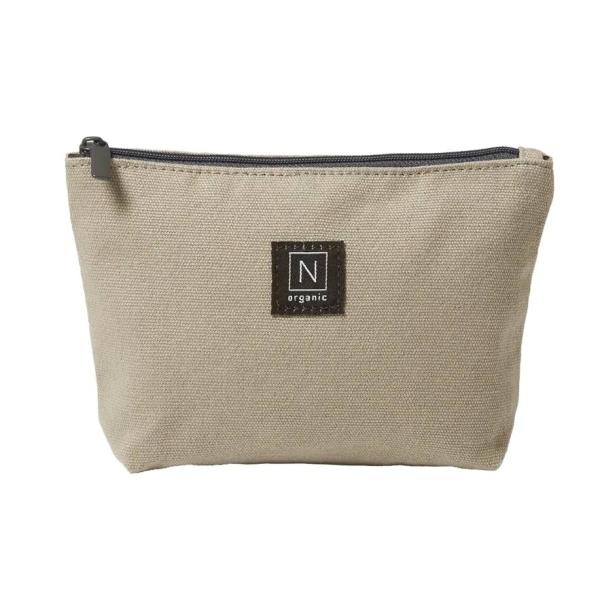 Nオーガニック　コットンポーチ　Mサイズ:185×120×50mmカラー:ベージュ素材:綿販売価格を抑える為、簡易包装、定形外郵便でのお届けを予定しております。配送保証がないため、配送による箱潰れやスレに関する返品、交換はお受けできません。...