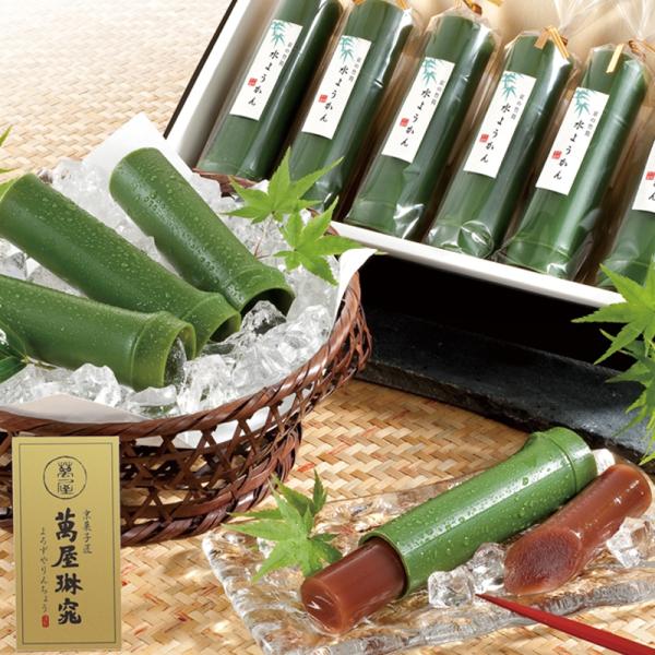 北海道産小豆を使用し、上品な甘さに仕上げました。口どけがとてもなめらかで、見た目も爽やかな竹筒入り水ようかんです。※竹筒はプラスチック製です。■商品内容：水ようかん65ｇ×6　※竹筒はプラスチック製です。■アレルゲン：無■賞味期限：製造日よ...