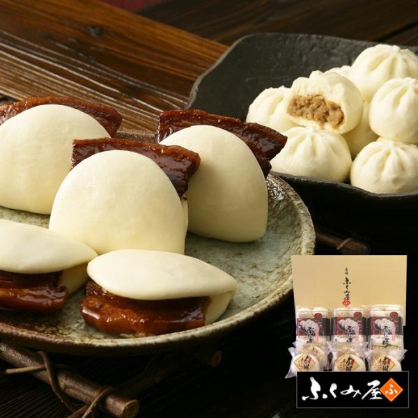 長年、長崎で愛されている角煮卓袱まんじゅうと長崎ぶたまんをセットにしました。■商品内容：角煮卓袱まんじゅう60gx5、長崎ぶたまん26gx8x3■アレルゲン：小麦・大豆・豚肉・ごま■賞味期限：製造後90日■保存方法：冷凍（-18℃以下）