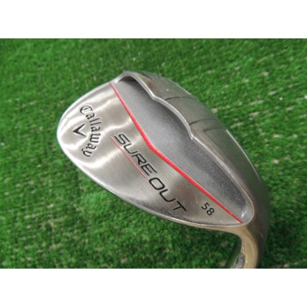 ■種別：ウェッジ　■メーカー：キャロウェイ■モデル：SURE OUT WEDGE　■シャフト：NSPRO950GH(JP)■フレックス：S　■ロフト：58■本数：1　■番手：58■長さ：35　■クラブ重量：451■ライ角：64　■バランス：...