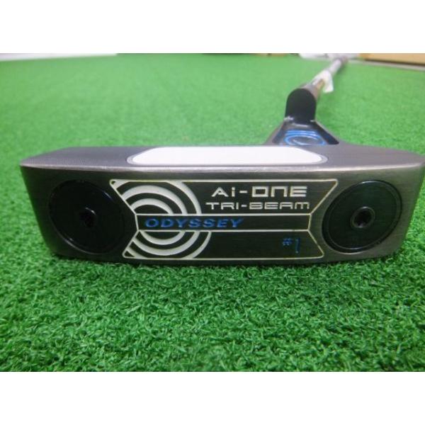 ■種別：パター　■メーカー：オデッセイ■モデル：Ai-ONE TRI-BEAM #1　■シャフト：STROKELAB 90[34]■フレックス：　■ロフト：3■本数：1　■番手：P■長さ：34　■クラブ重量：535■ライ角：70　■バランス...