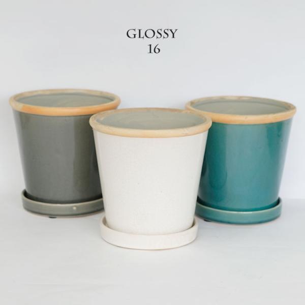 艶やかでなめらかな光沢のあるセラミックポット！-----------------------------------------●商品名 :glossy pot 16●内容 : 鉢×1,ソーサー×1●素材 : セラミック●サイズ:本体:φ1...
