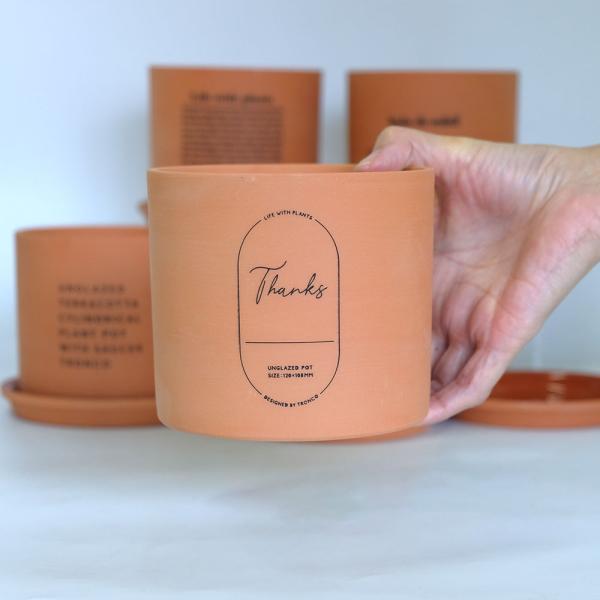 岐阜県の多治見で作られた温もりのある素焼き鉢受け皿付きでインテリアに馴染むデザインです-----------------------------------------●商品名 : Chaleur Cylinder 12●内容 : 本体×1...