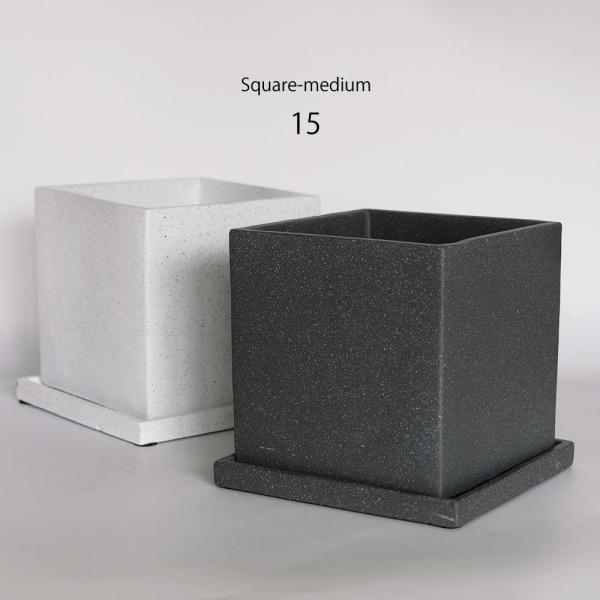 ホワイトとダークグレーの２色でモノトーン好きな方にもオススメ！シンプルながらも四角い形がスタイリッシュな印象です。５号鉢対応サイズ。----------------------------------------------●商品名 : C...