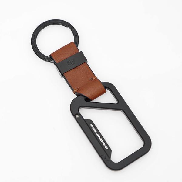ピクアドロ PIQUADRO ハーパーライン eco レザー キーリング キーホルダー ブラウン×ブラック [メンズ] PC5599AP CU CUOIO ギフト