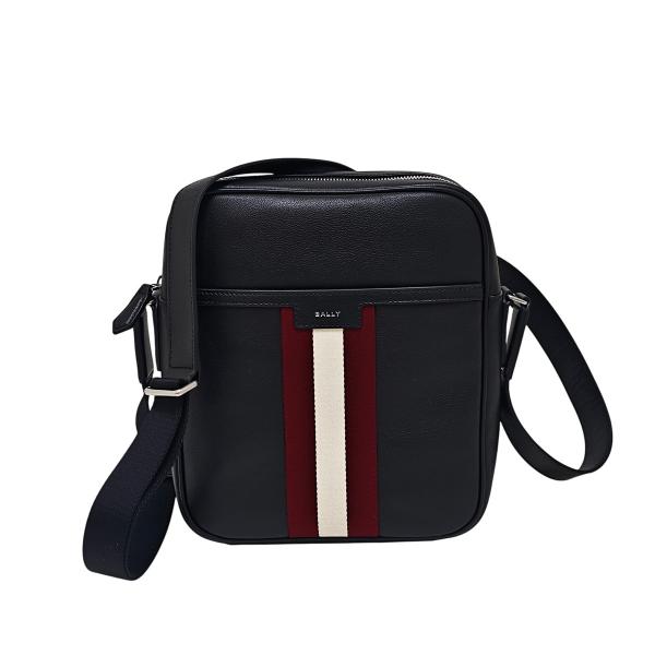 バリー BALLY レザー クロスボディー ショルダーバッグ ブラック基調 [メンズ] CODE CROSSNS M N 6311759