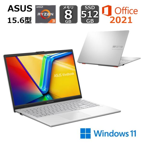 【基本スペック】■ディスプレイ ： 15.6型 (ノングレア), 60Hz■解像度：1,920×1,080ドット (フルHD)■OS ： Windows 11 Home 64ビット■オフィスソフト ： Microsoft Office Ho...