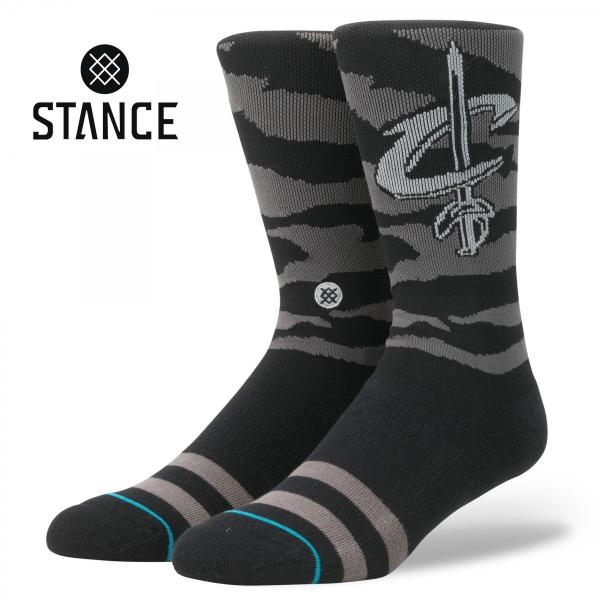 ◆STANCE Socks NIGHTFALL CAVALIERS スタンスソックス ナイトフォール・キャバリアーズ NBA Casual Series カジュアルシリーズ 迷彩 靴下 [正規品]品番：M558A17NCAサイズ：L (25...