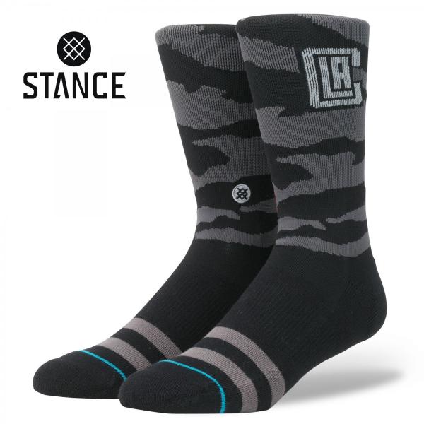 ◆STANCE Socks NIGHTFALL CLIPPERS スタンスソックス ナイトフォール・クリッパーズ NBA Casual Series カジュアルシリーズ 迷彩 靴下 [正規品]品番：M558A17NCLサイズ：L (25.5...
