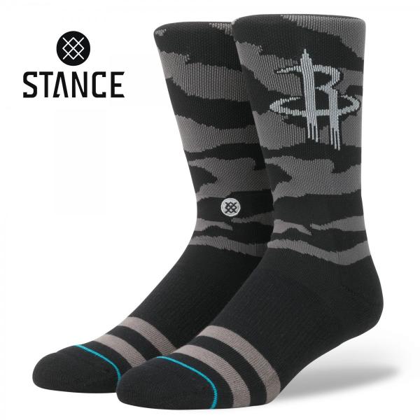 ◆STANCE Socks NIGHTFALL ROCKETS スタンスソックス ナイトフォール・ロケッツ NBA Casual Series カジュアルシリーズ 迷彩 靴下 ヒューストン Houston [正規品]品番：M558A17NR...